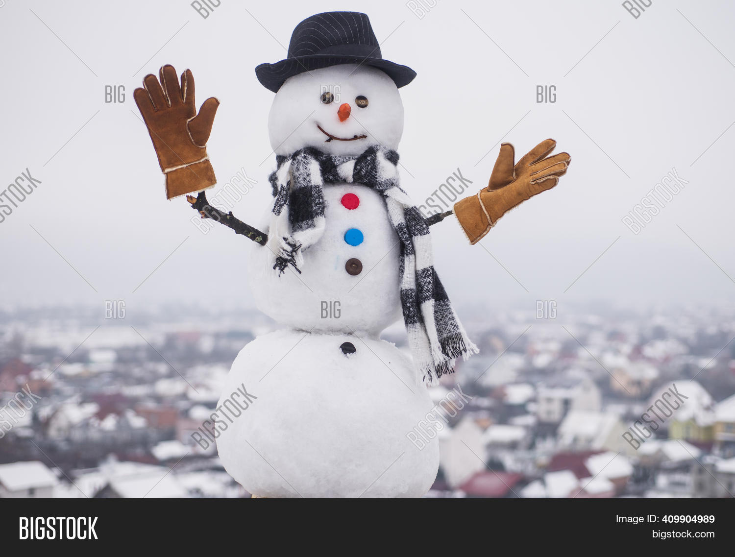 Snowman Stylish Hat, Image & Photo (Free Trial) | Bigstock
