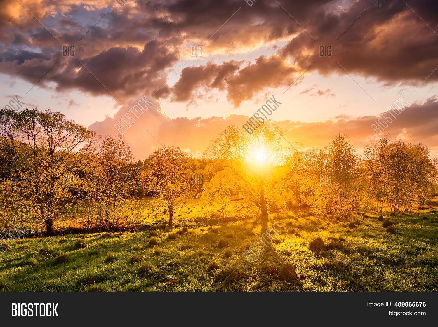 Sunset Sunrise Spring Image & Photo (Free Trial) | Bigstock