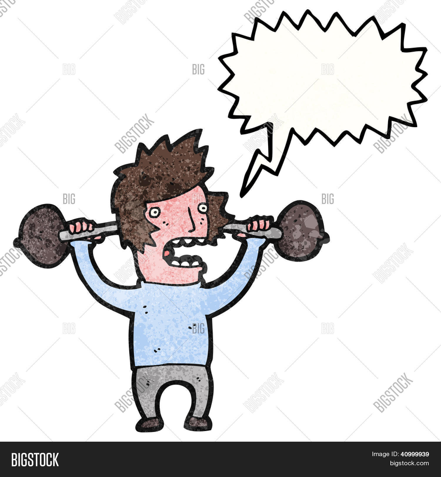Cartoon Man Lifting Vector & Photo (Free Trial) | Bigstock
