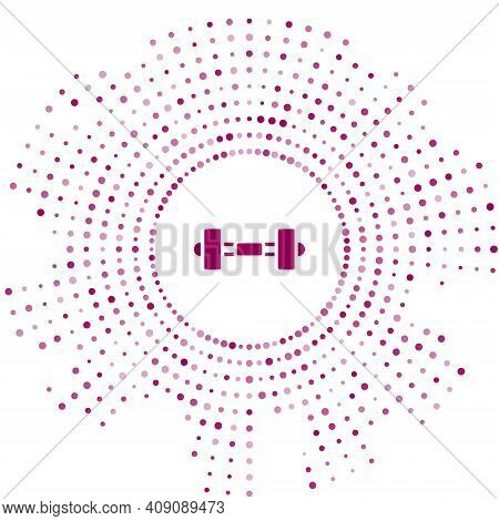 Purple Dumbbell Icon Vector & Photo (Free Trial) | Bigstock