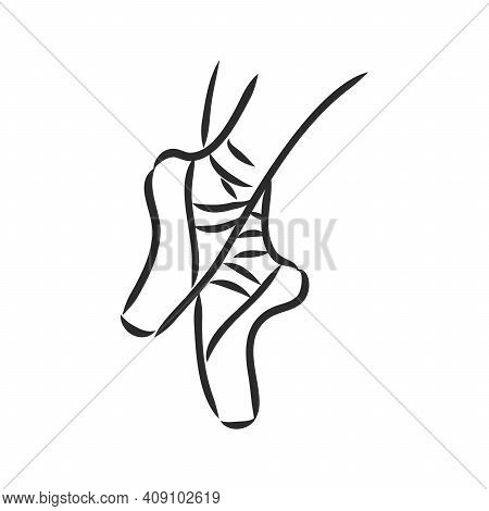 Pointe Shoes. Ballet Vector & Photo (Free Trial) | Bigstock