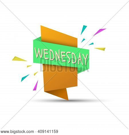 Wednesday. Colored Vector & Photo (Free Trial) | Bigstock