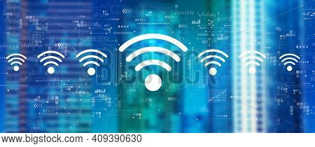Wifi Theme Downtown Image & Photo (Free Trial) | Bigstock