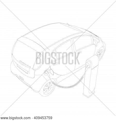Circuit Electric Car Vector & Photo (Free Trial) | Bigstock