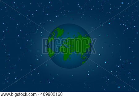 Planet Earth On Night Vector & Photo (Free Trial) | Bigstock