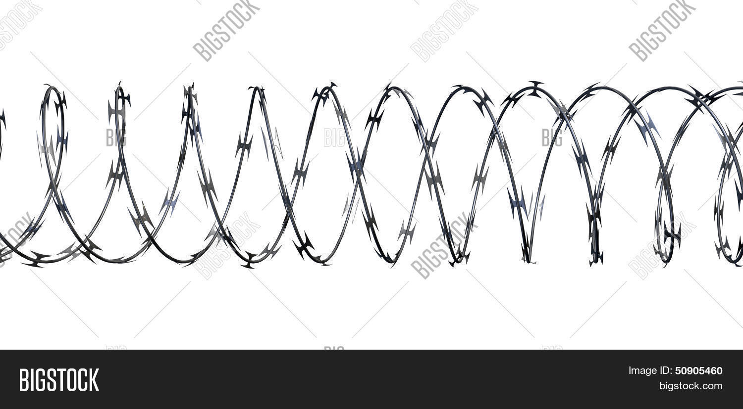Razor Wire Front Image & Photo (Free Trial) | Bigstock