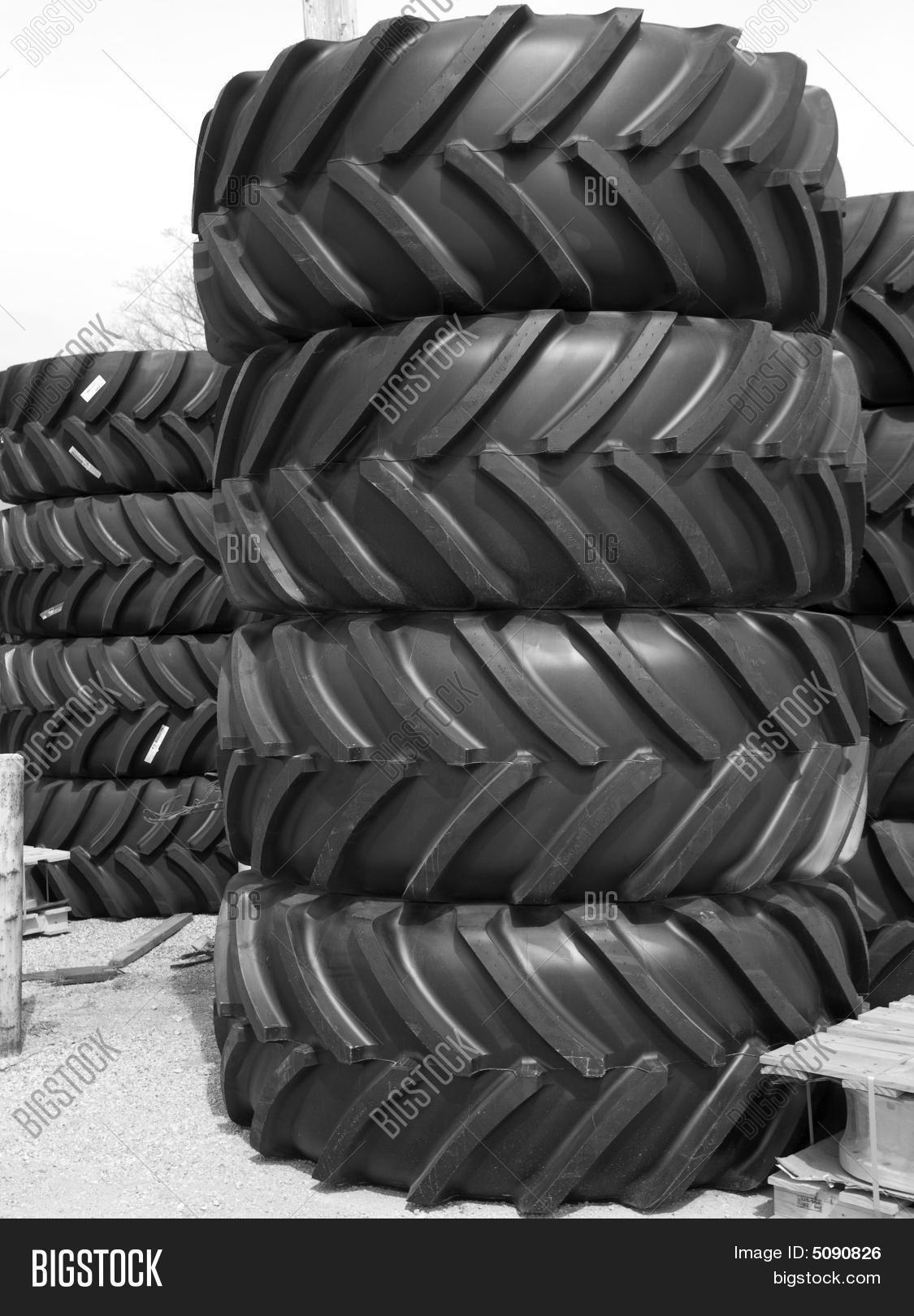 Stack Tractor Tires Image & Photo (Free Trial) | Bigstock