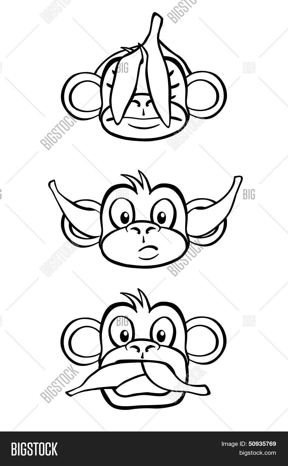Three Wise Monkeys ( Vector & Photo (Free Trial) | Bigstock