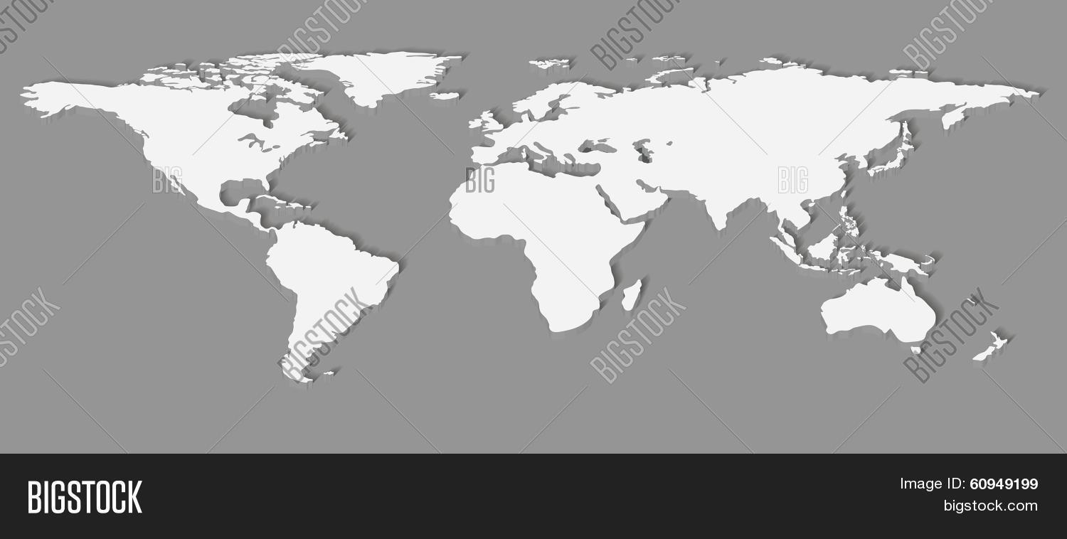 3d Vector World Map Vector & Photo (Free Trial) | Bigstock