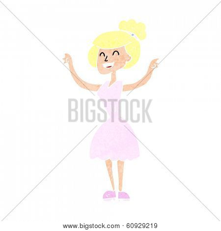 Cartoon Woman Raised Image & Photo (Free Trial) | Bigstock