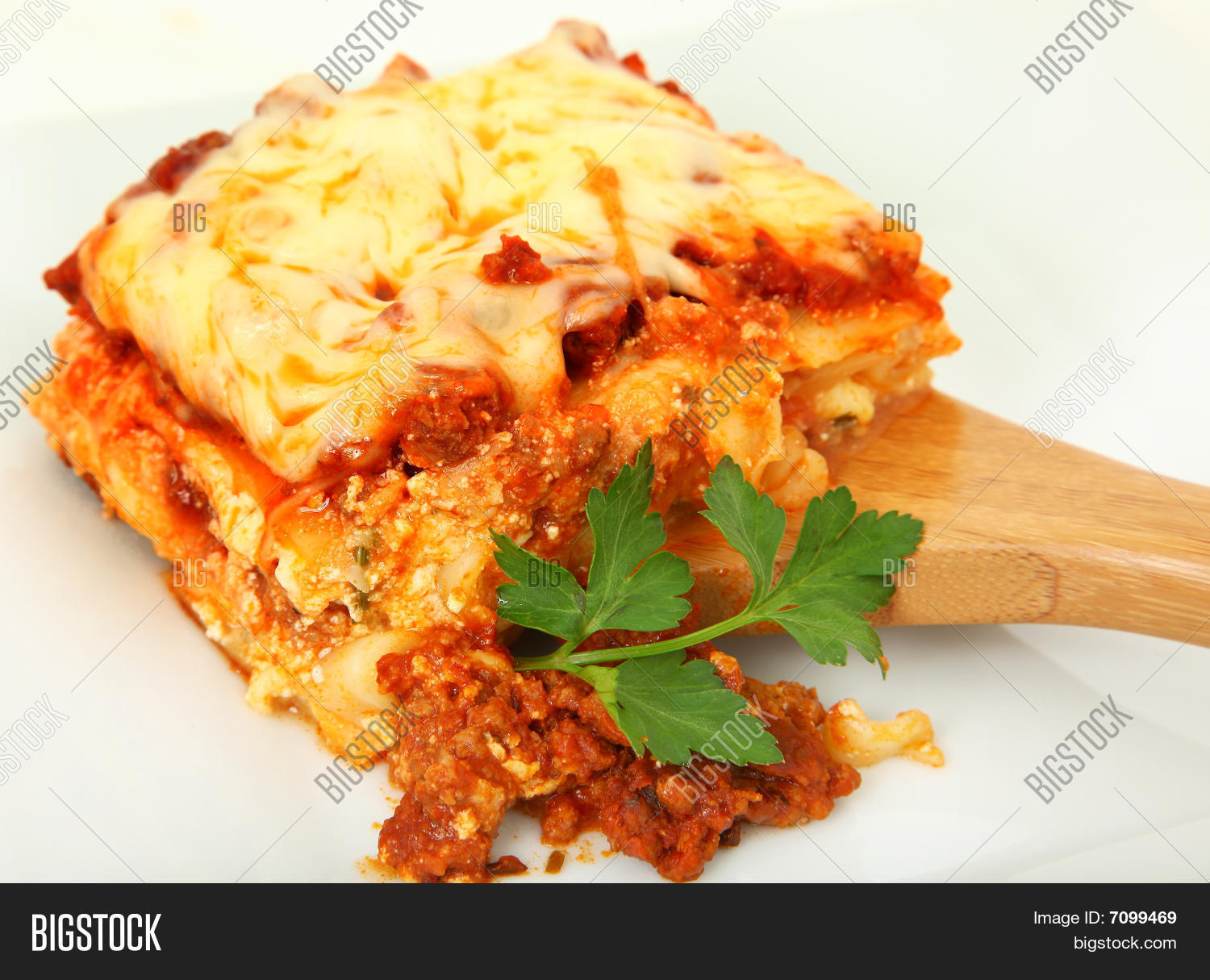 Lasagna Portion On Image & Photo (Free Trial) | Bigstock
