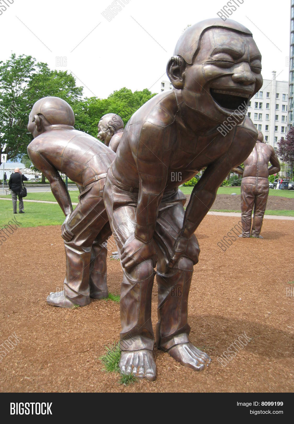 Laughing Men Statues Image & Photo (Free Trial) | Bigstock