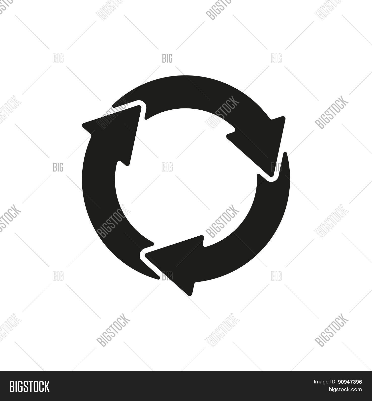 Waste Processing Icon Vector & Photo (Free Trial) | Bigstock