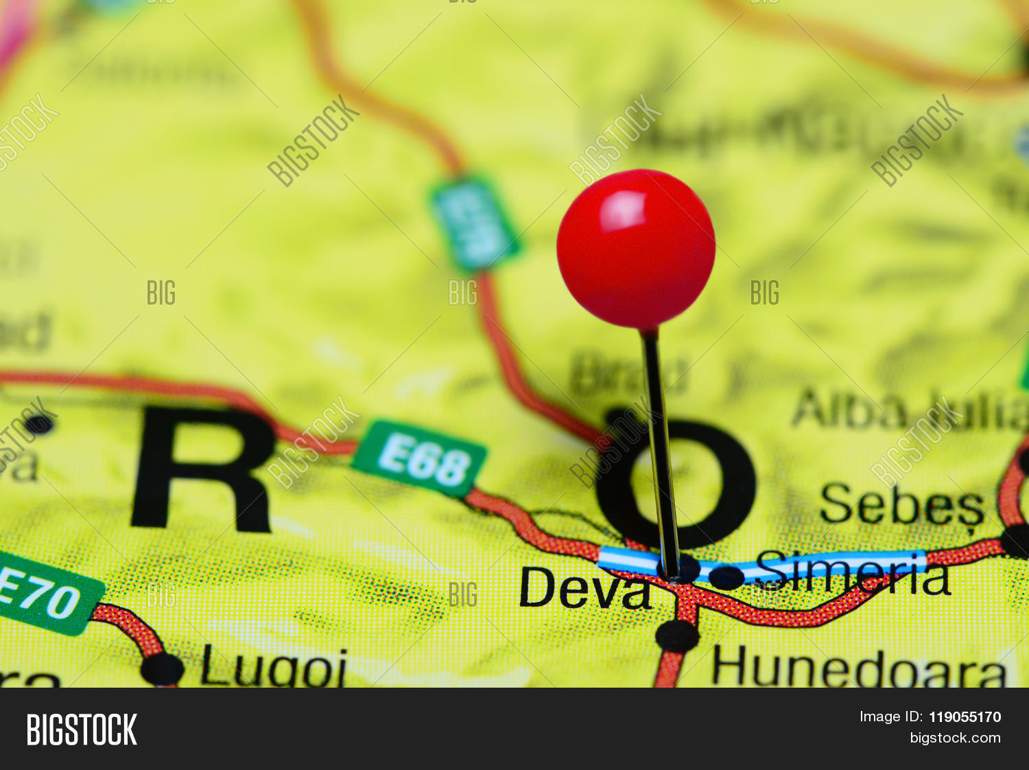 Deva Pinned On Map Image & Photo (Free Trial) | Bigstock