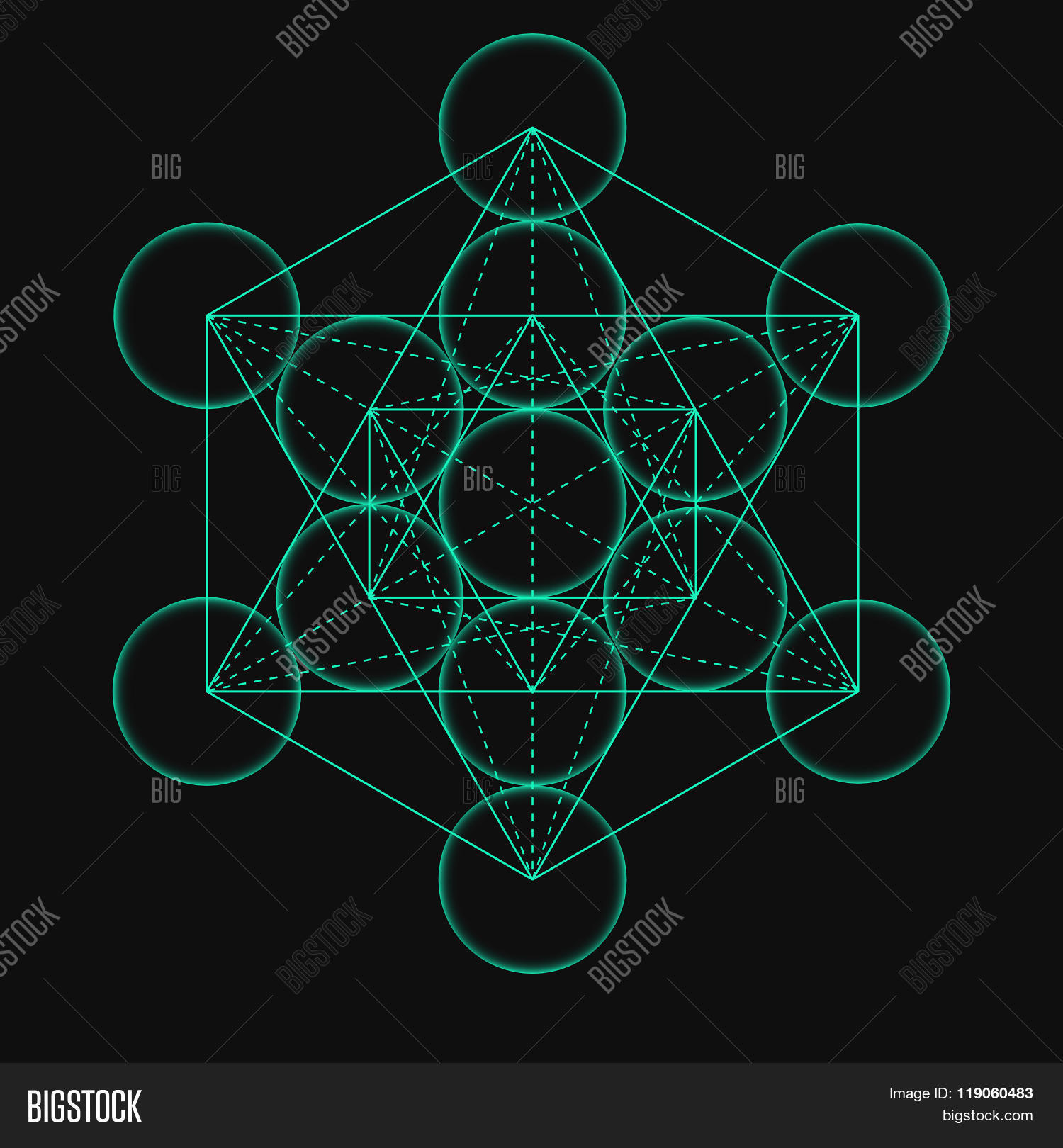 Metatron's Cube. Vector & Photo (Free Trial) | Bigstock