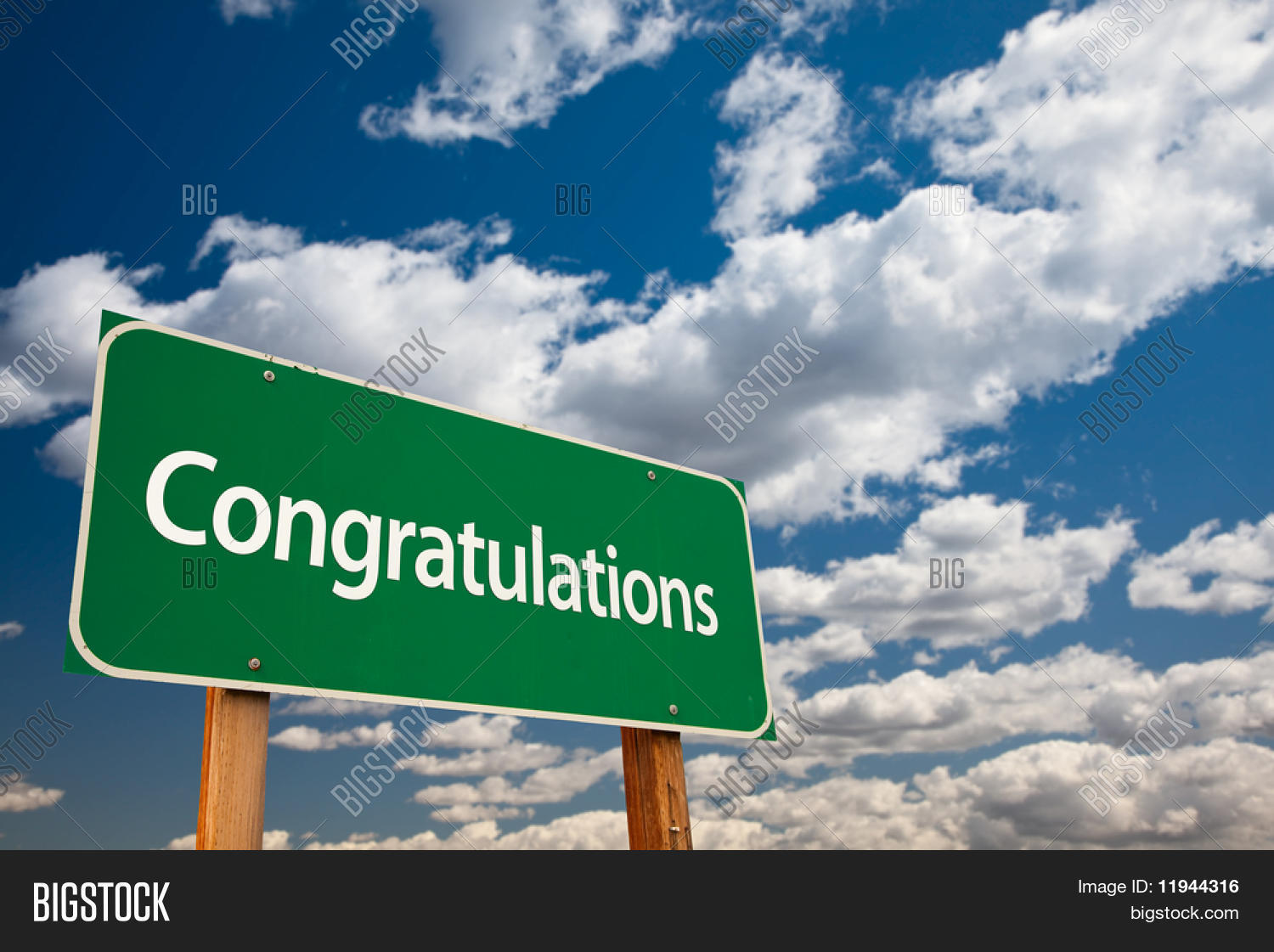 Congratulations Green Image & Photo (Free Trial) | Bigstock