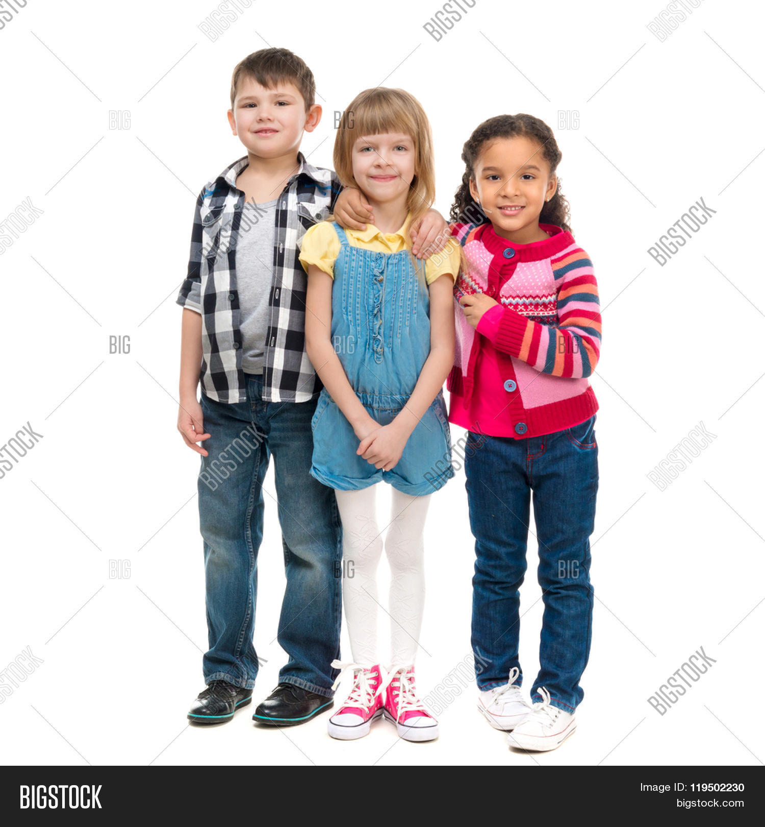Three Smiling Little Image & Photo (Free Trial) | Bigstock