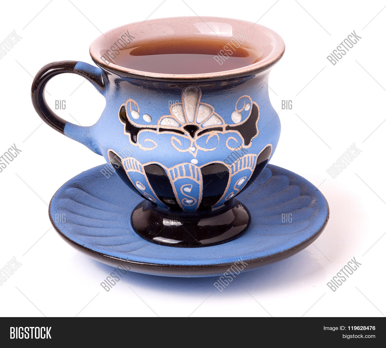 Blue Tea Cup Eastern Image & Photo (Free Trial) | Bigstock