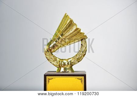 Gold Badminton Trophy Image & Photo (Free Trial) | Bigstock