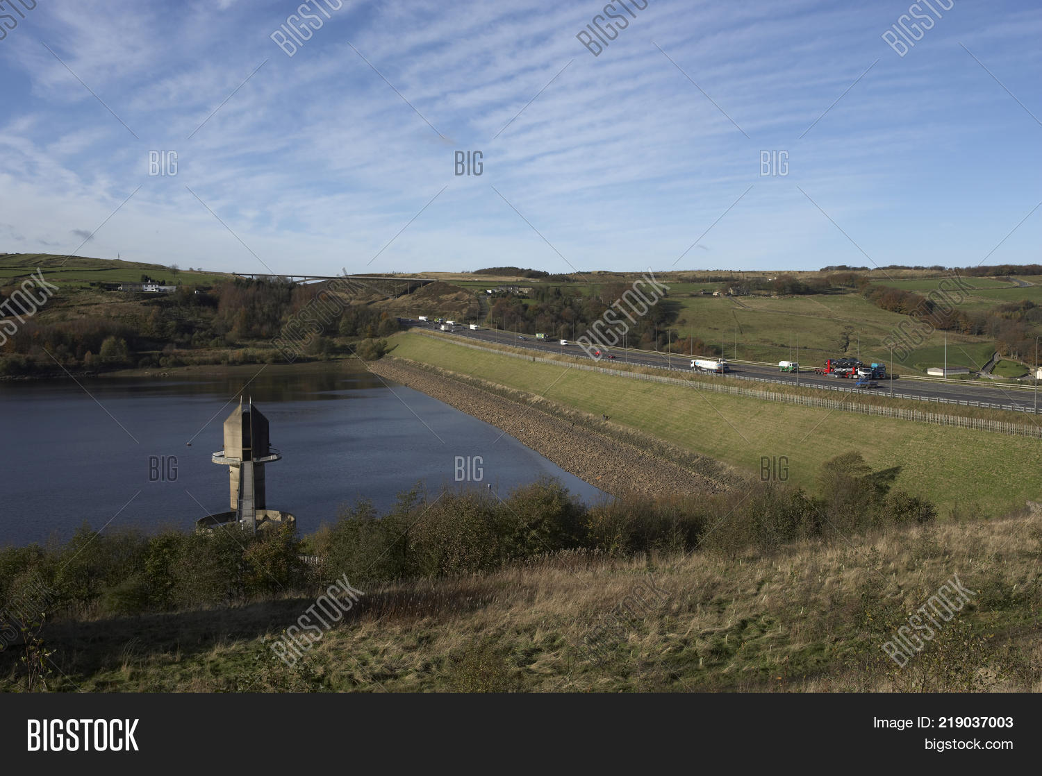 Scammonden Dam M62 Image & Photo (Free Trial) | Bigstock