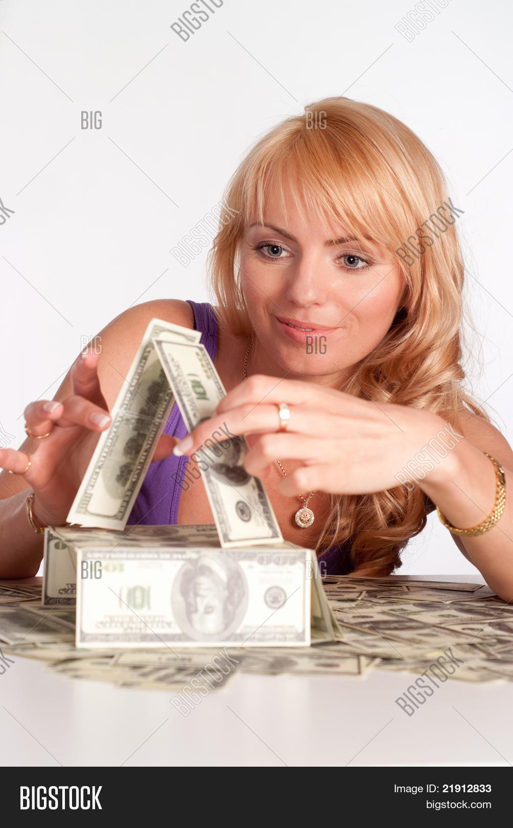Pretty Girl Money Image & Photo (Free Trial) | Bigstock