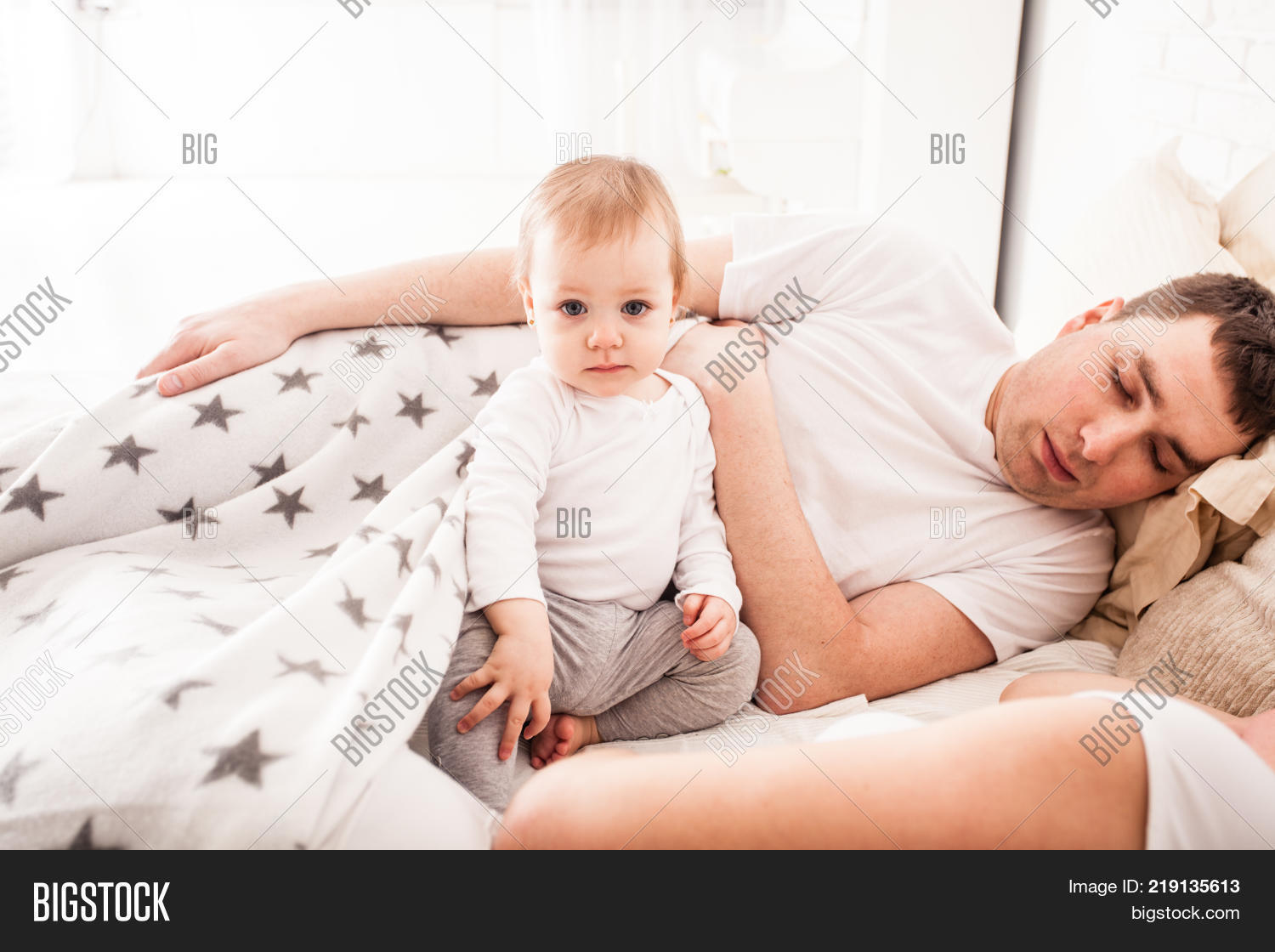Tired Sleepy Parents Image & Photo (Free Trial) | Bigstock