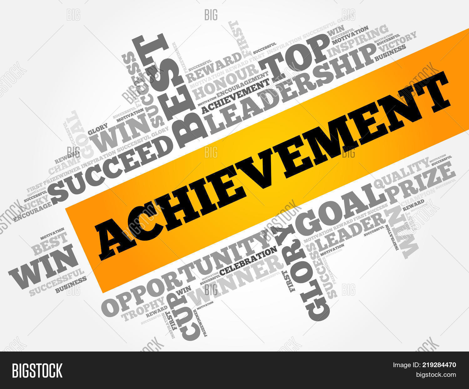 Achievement Word Cloud Image & Photo (Free Trial) | Bigstock
