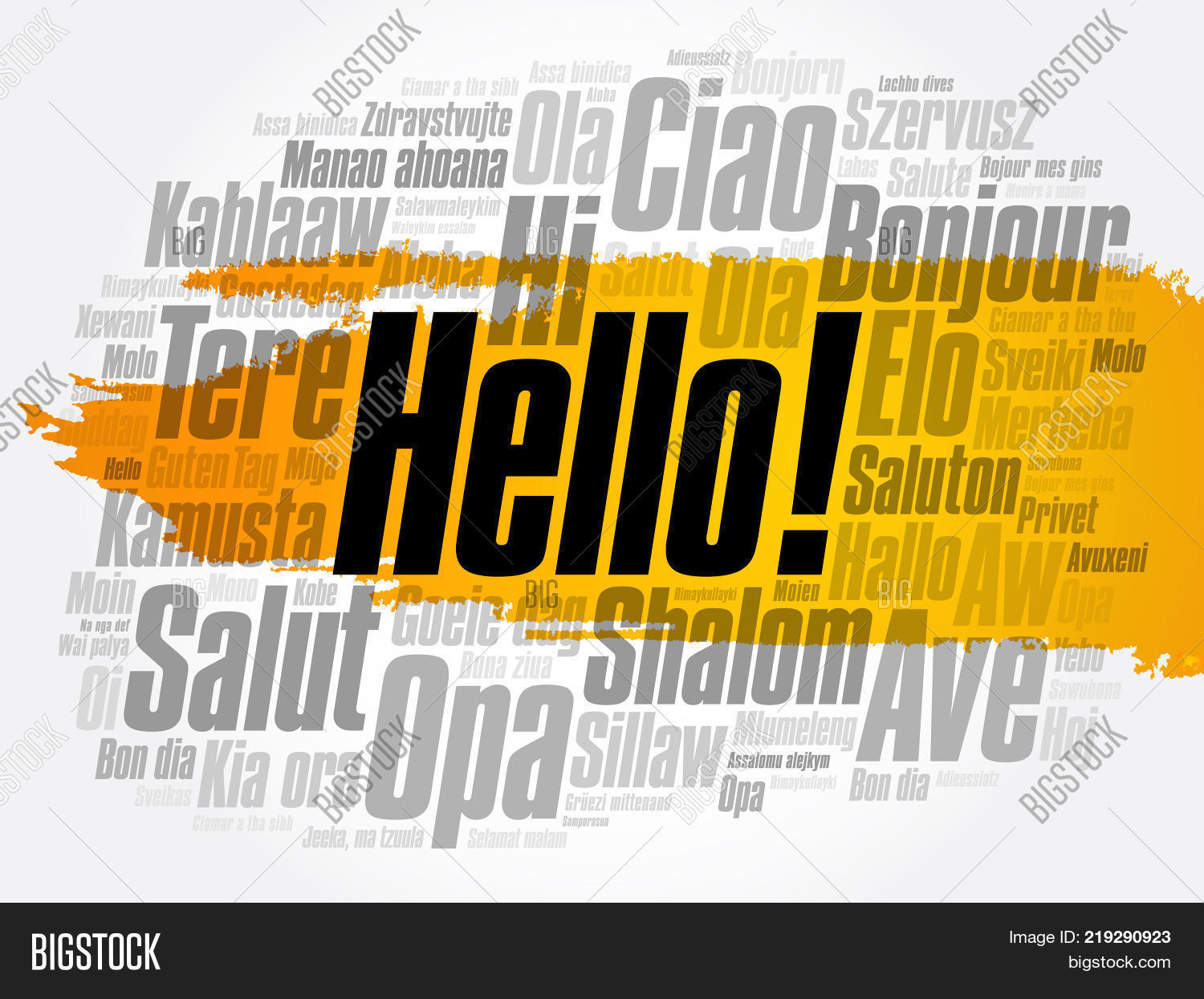 Hello Word Cloud Image & Photo (Free Trial) | Bigstock