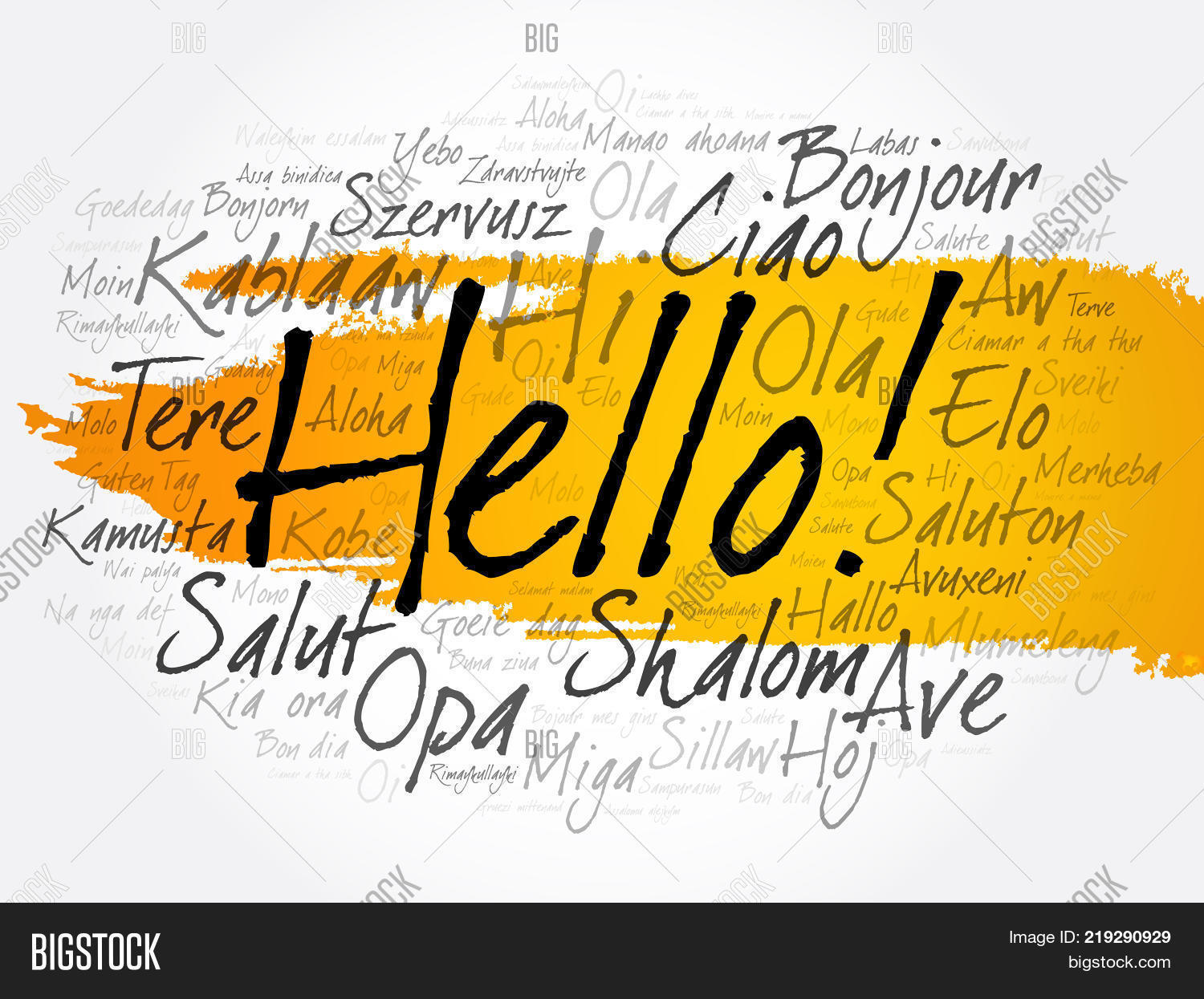 Hello Word Cloud Image & Photo (Free Trial) | Bigstock