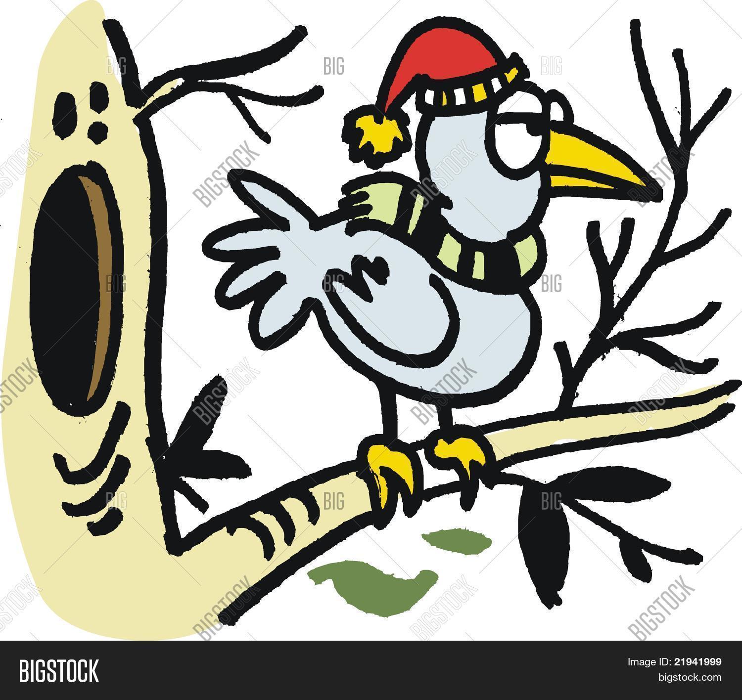 Cold Bird Winter Tree Vector & Photo (Free Trial) | Bigstock