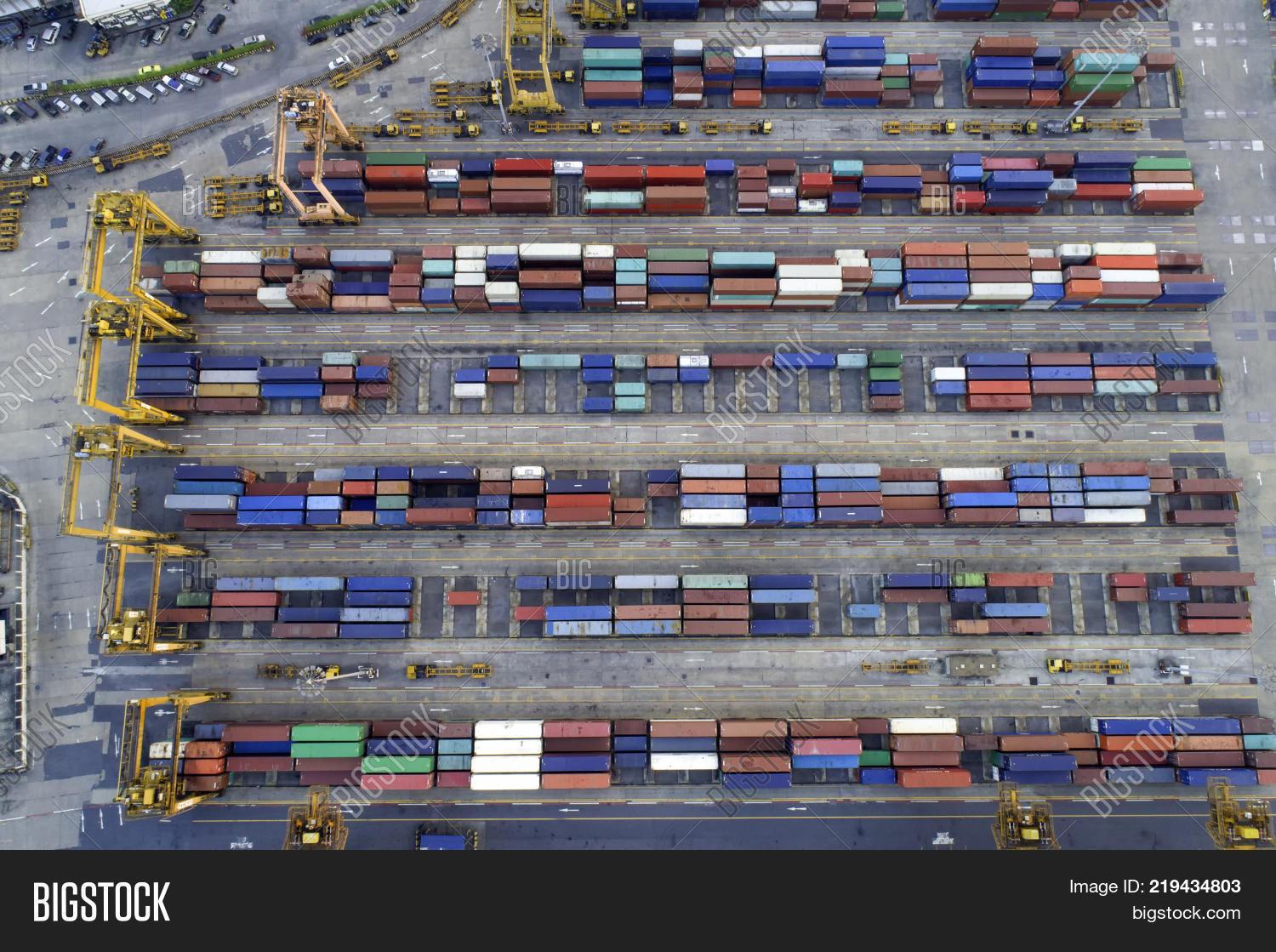 Containers Yard Shot Image & Photo (Free Trial) | Bigstock