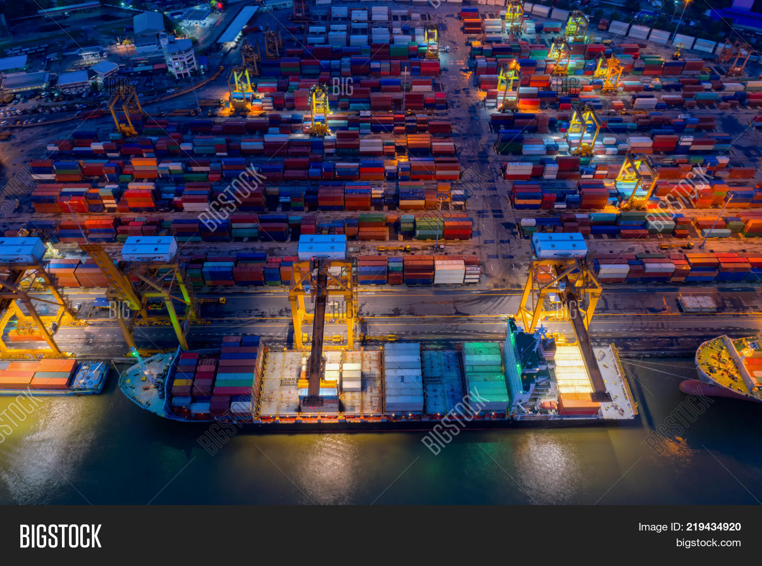 Containers Yard Port Image & Photo (Free Trial) | Bigstock