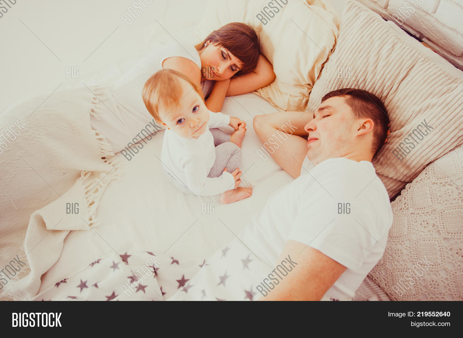 Tired Sleepy Parents Image & Photo (Free Trial) | Bigstock