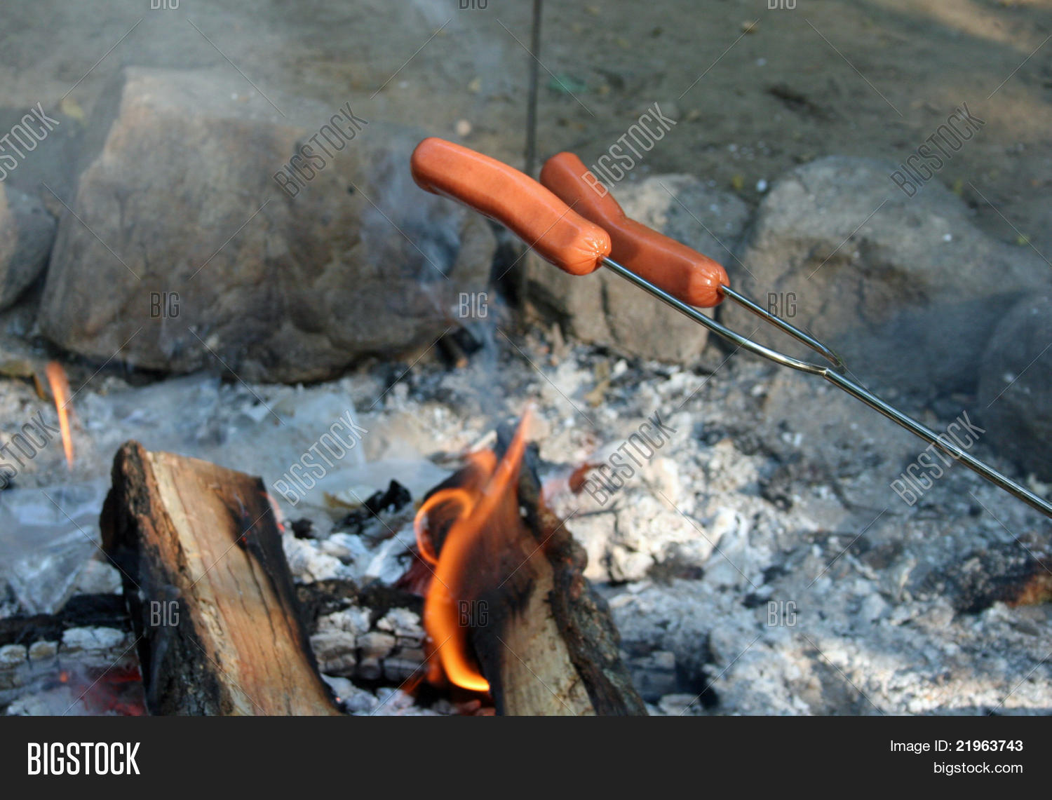 Cooking Hot Dogs Over Image & Photo (Free Trial) | Bigstock