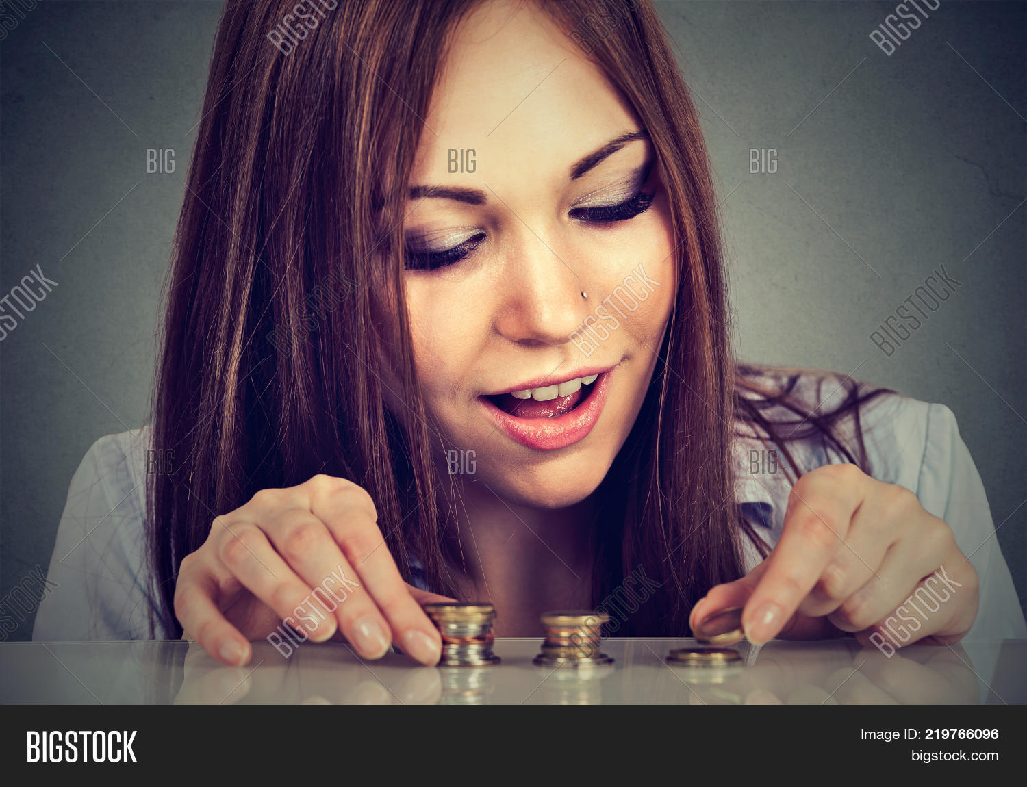 Young Woman Counting Image & Photo (Free Trial) | Bigstock