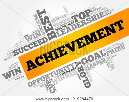 Achievement Word Cloud Image & Photo (Free Trial) | Bigstock