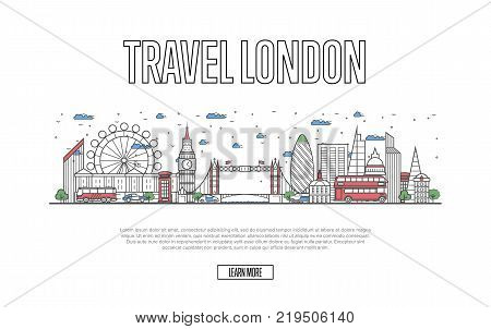 Travel London Poster Vector & Photo (Free Trial) | Bigstock