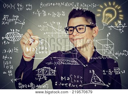 Smart Guy Writing High Image & Photo (Free Trial) | Bigstock