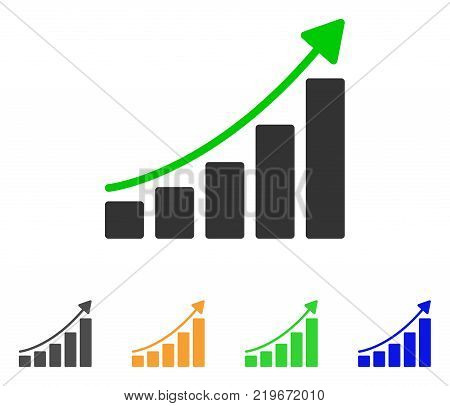 Growing Bar Chart Vector & Photo (Free Trial) | Bigstock
