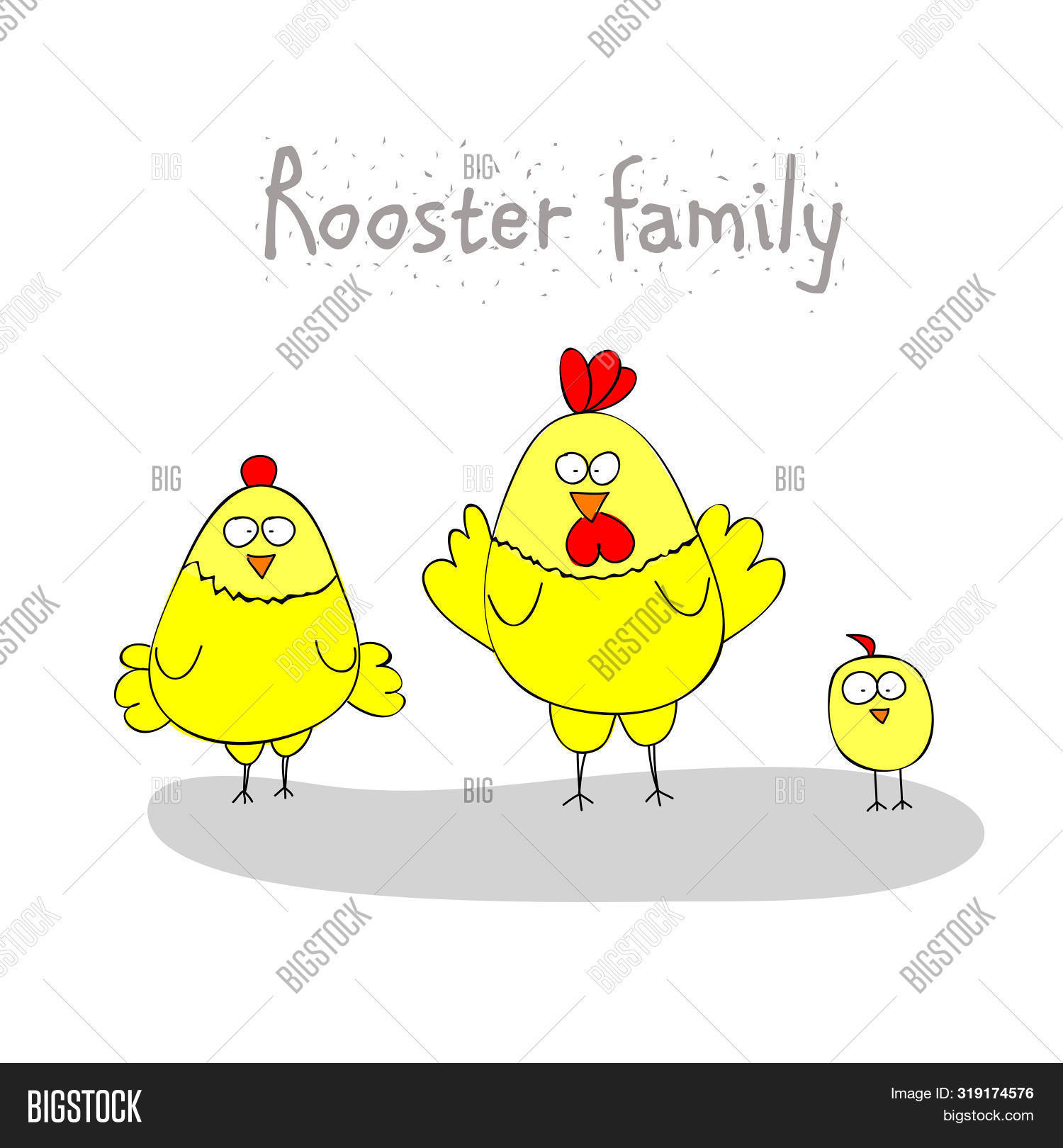 Chicken Family - Vector & Photo (Free Trial) | Bigstock