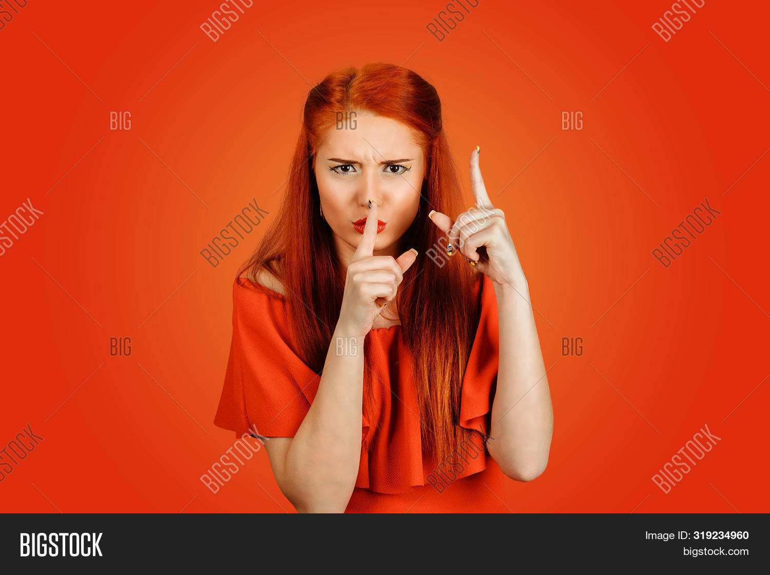 Shh. Angry Woman Image & Photo (Free Trial) | Bigstock