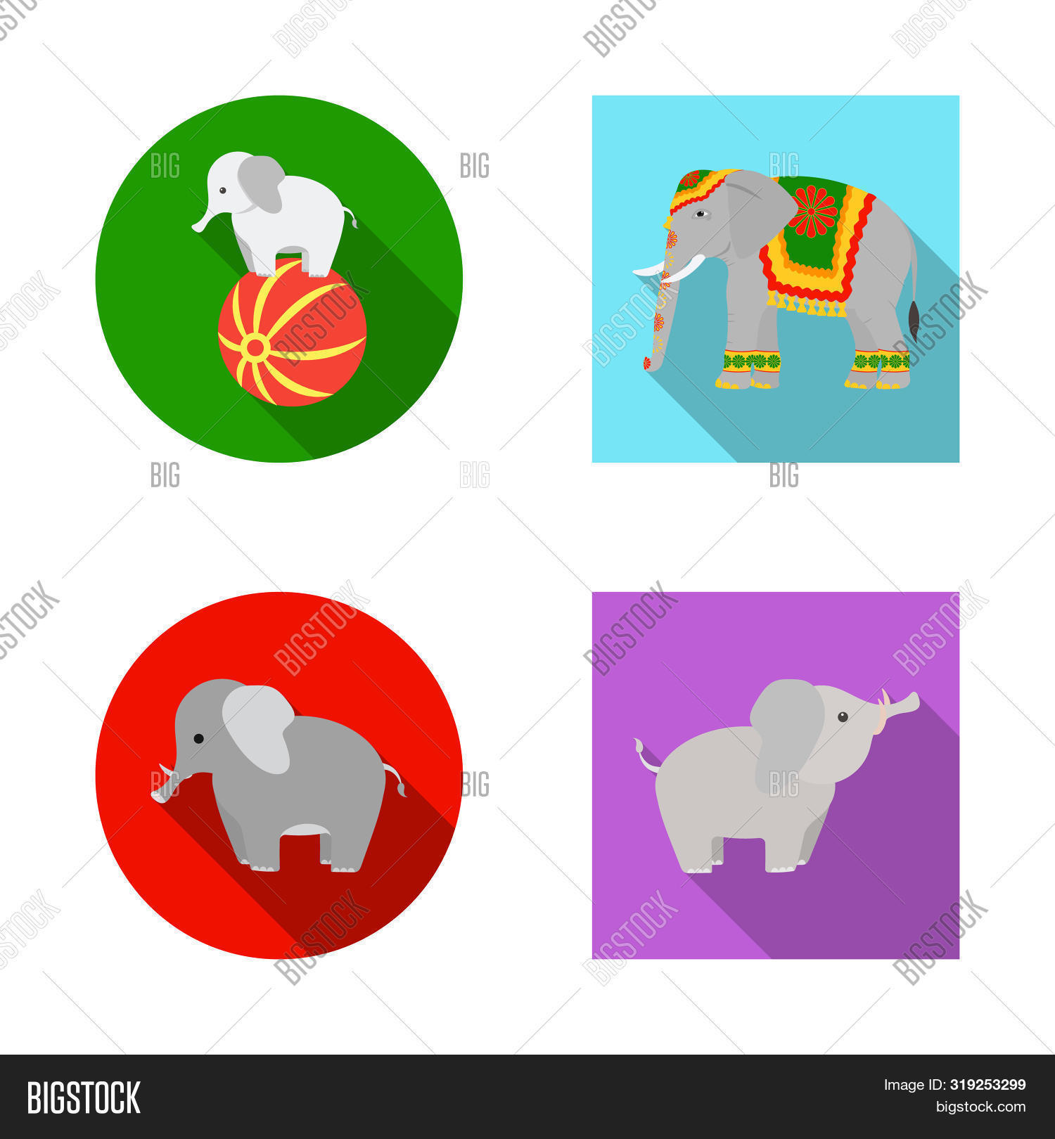 Bitmap Design Elephant Image & Photo (Free Trial) | Bigstock