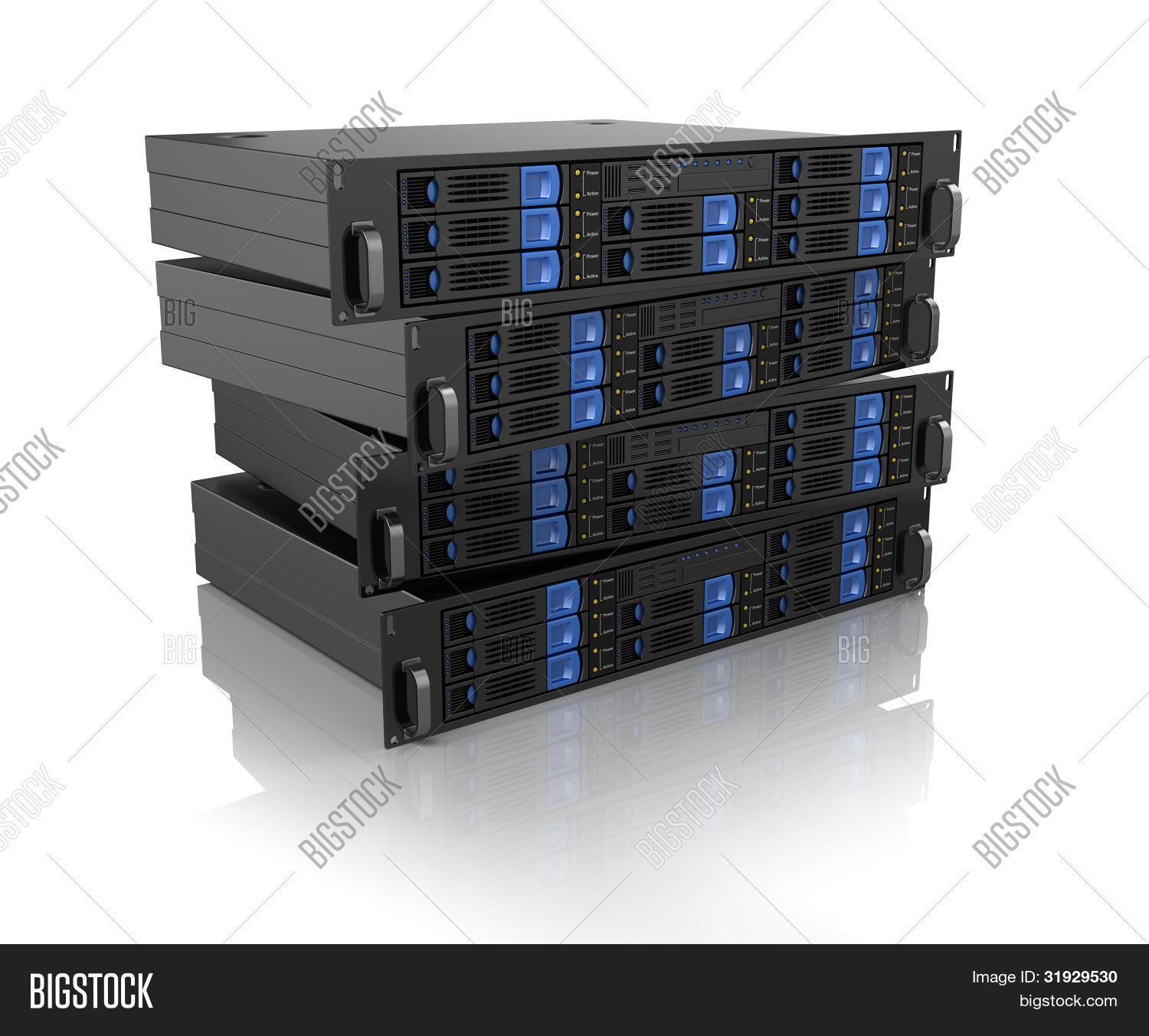 Stack Computer Server Image & Photo (Free Trial) | Bigstock