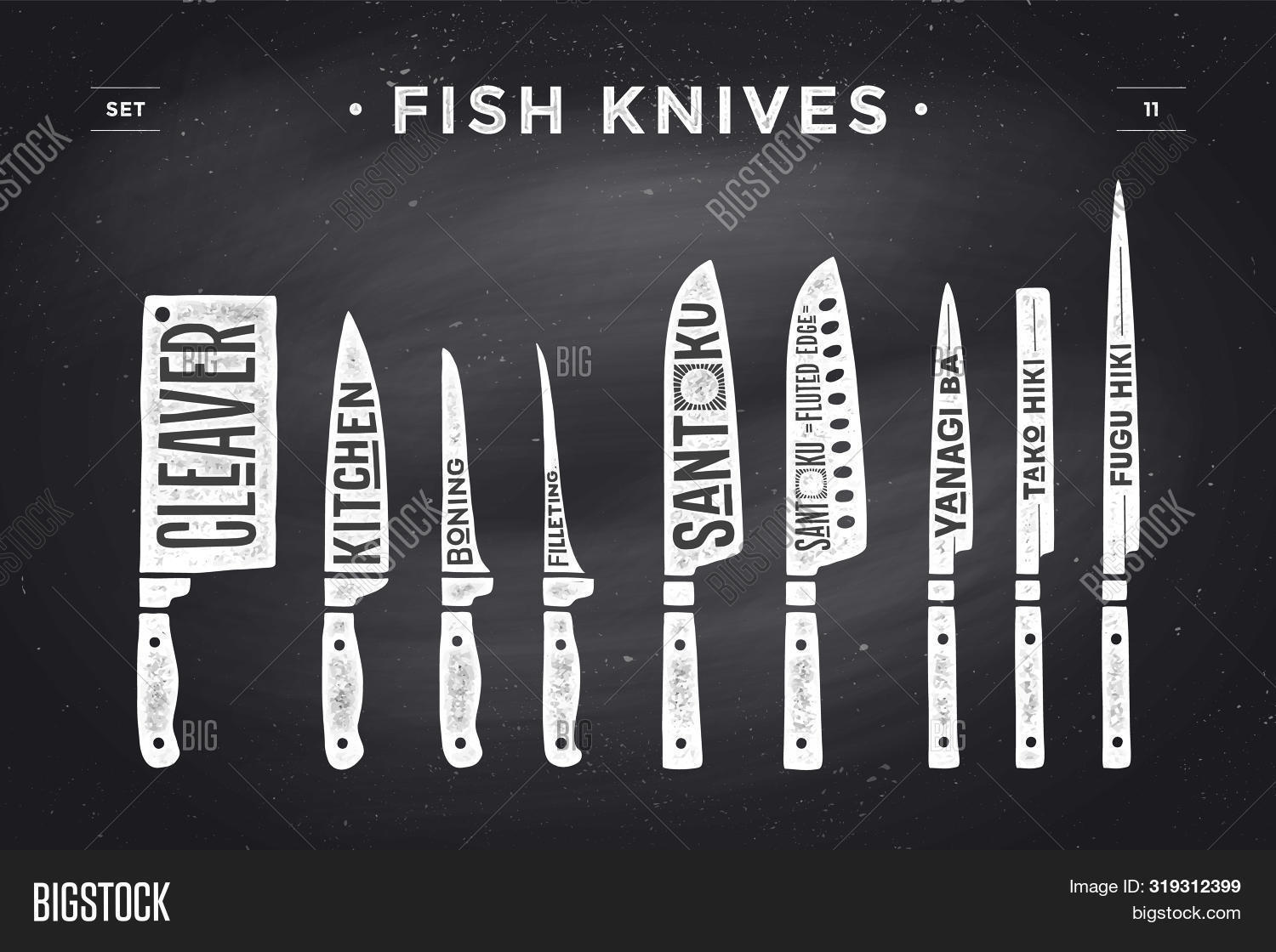 Fish Cutting Knives Image & Photo (Free Trial) | Bigstock