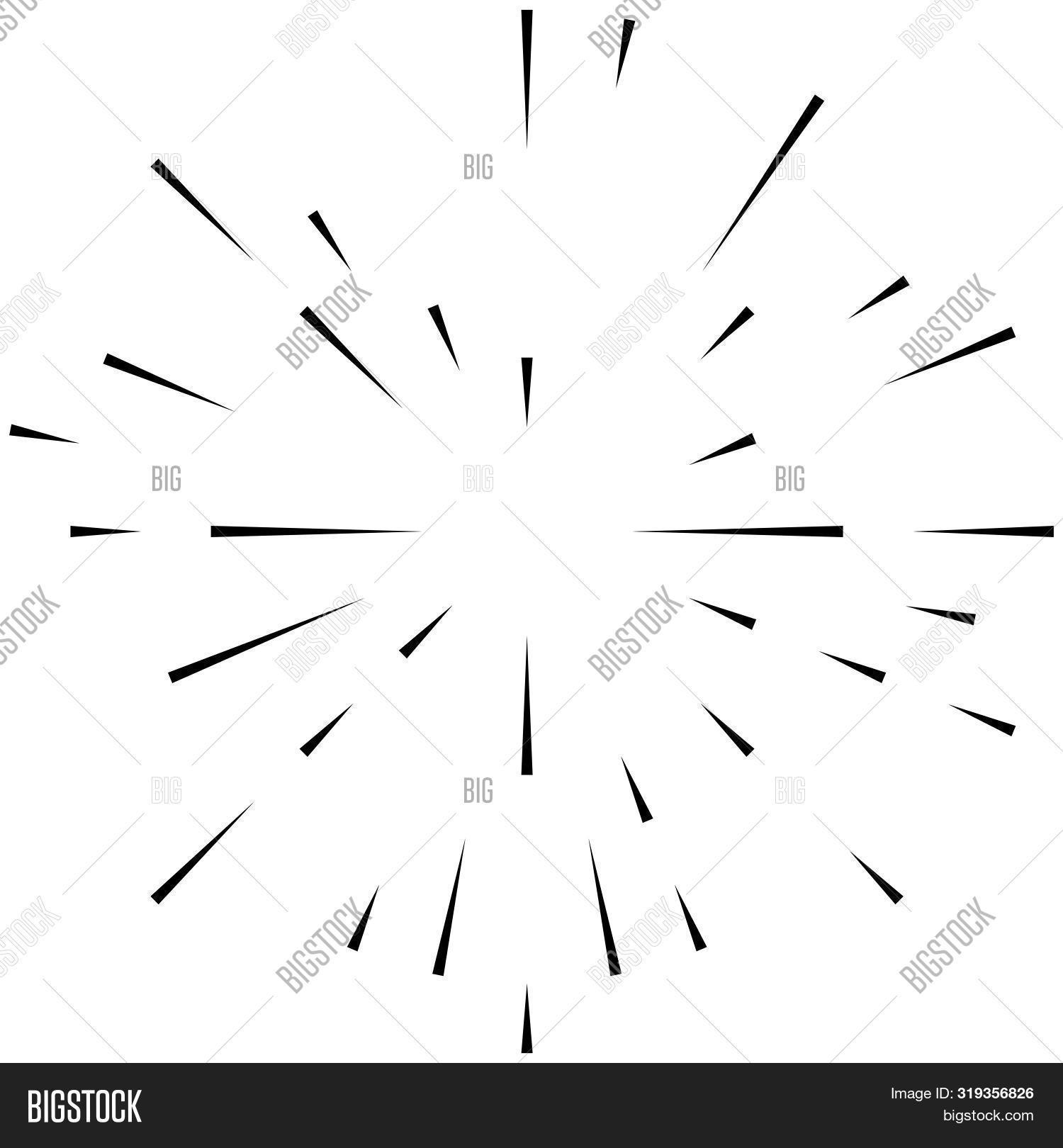 Vector y foto Radial Ray, Beam (prueba gratis) | Bigstock