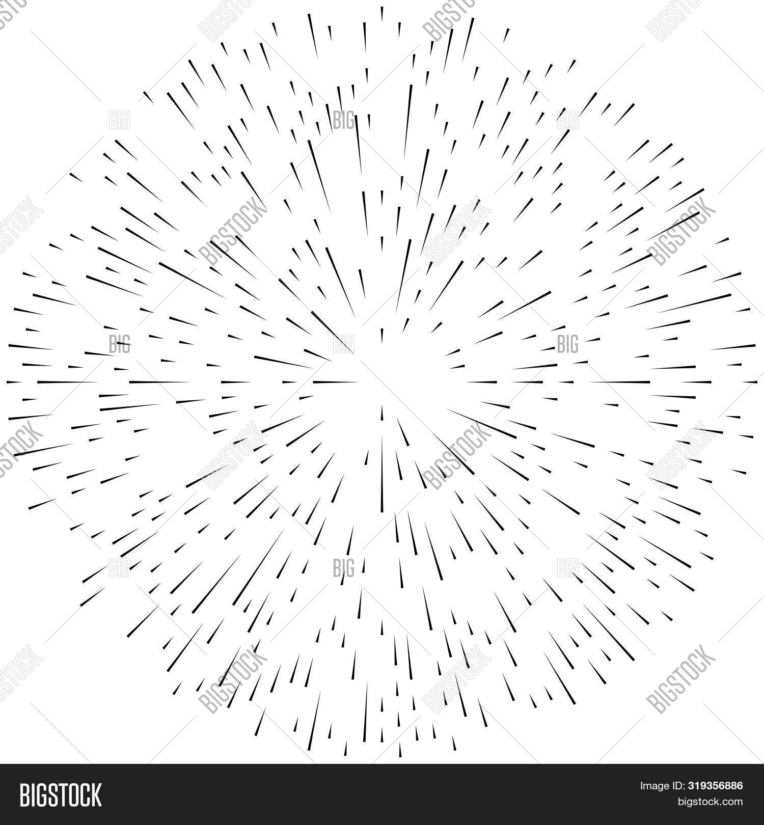 Vector y foto Radial Ray, Beam (prueba gratis) | Bigstock