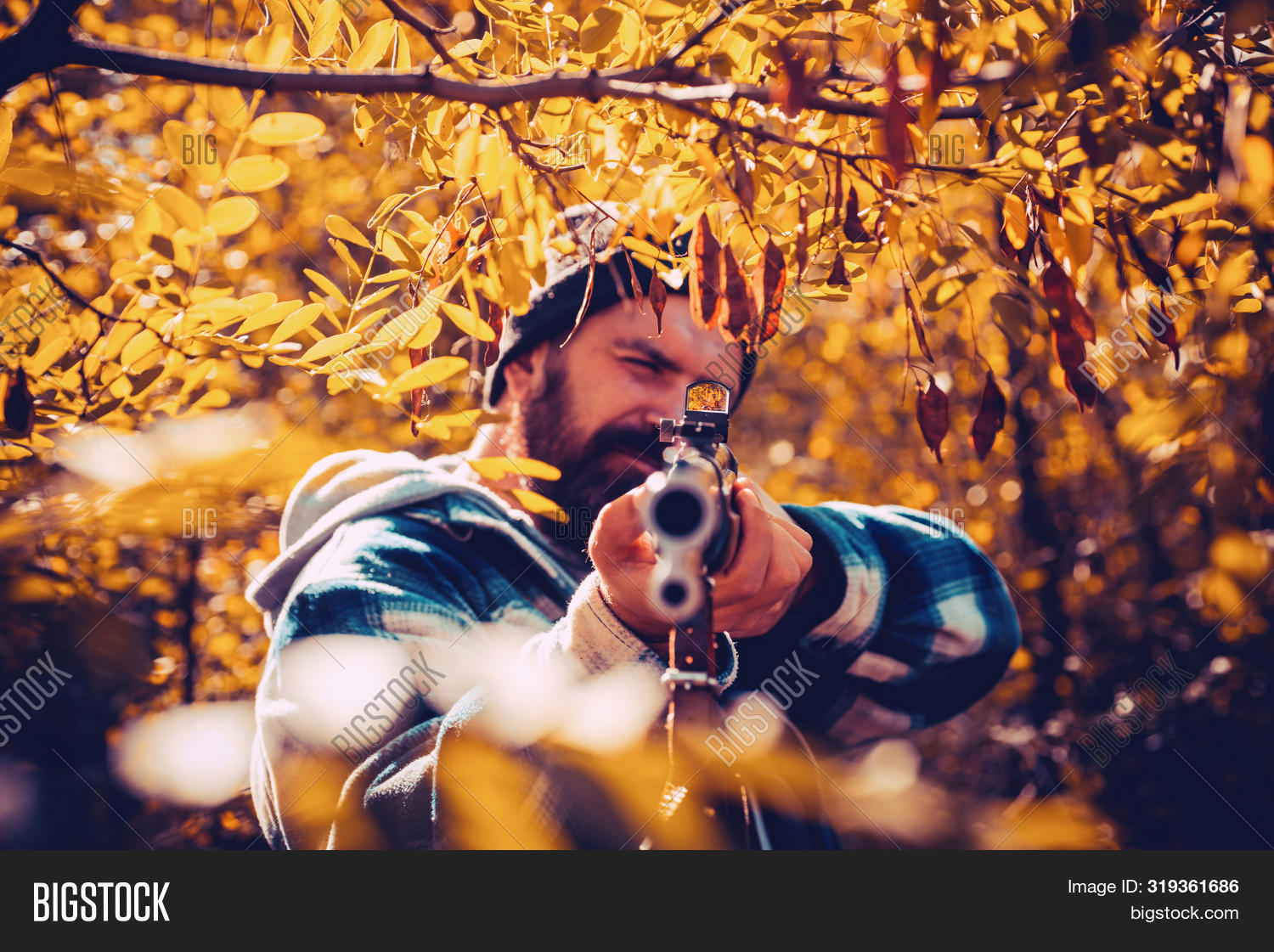 Hunter Man Hunting. Image & Photo (Free Trial) | Bigstock