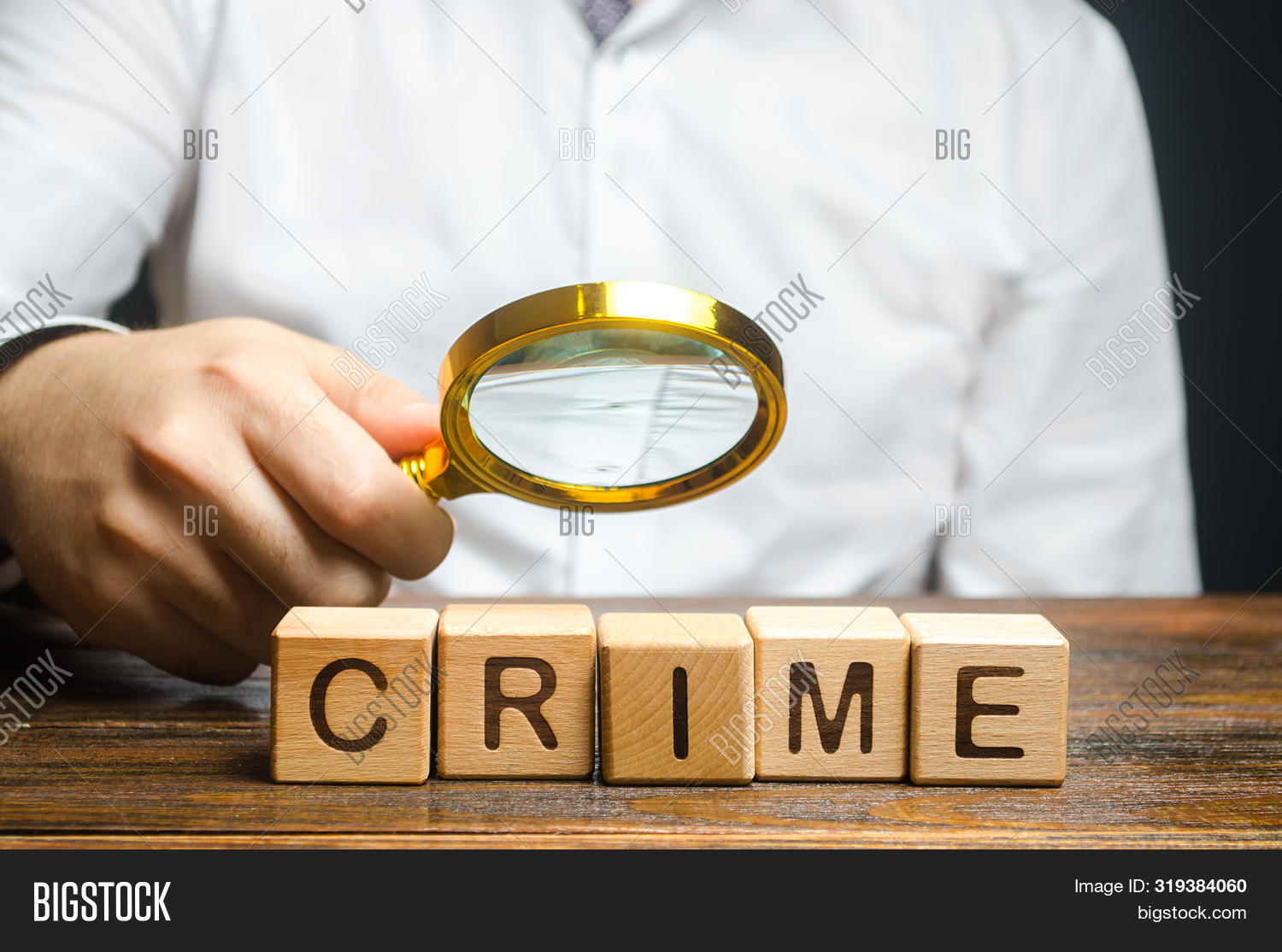 Man Magnifying Glass Image & Photo (Free Trial) | Bigstock