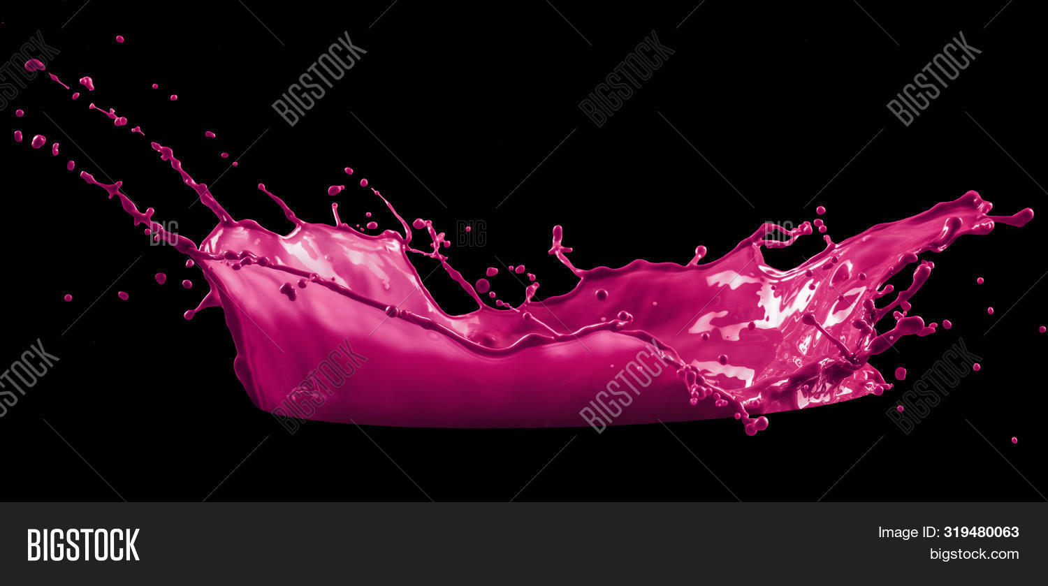 Pink Paint Splash Image & Photo (Free Trial) | Bigstock