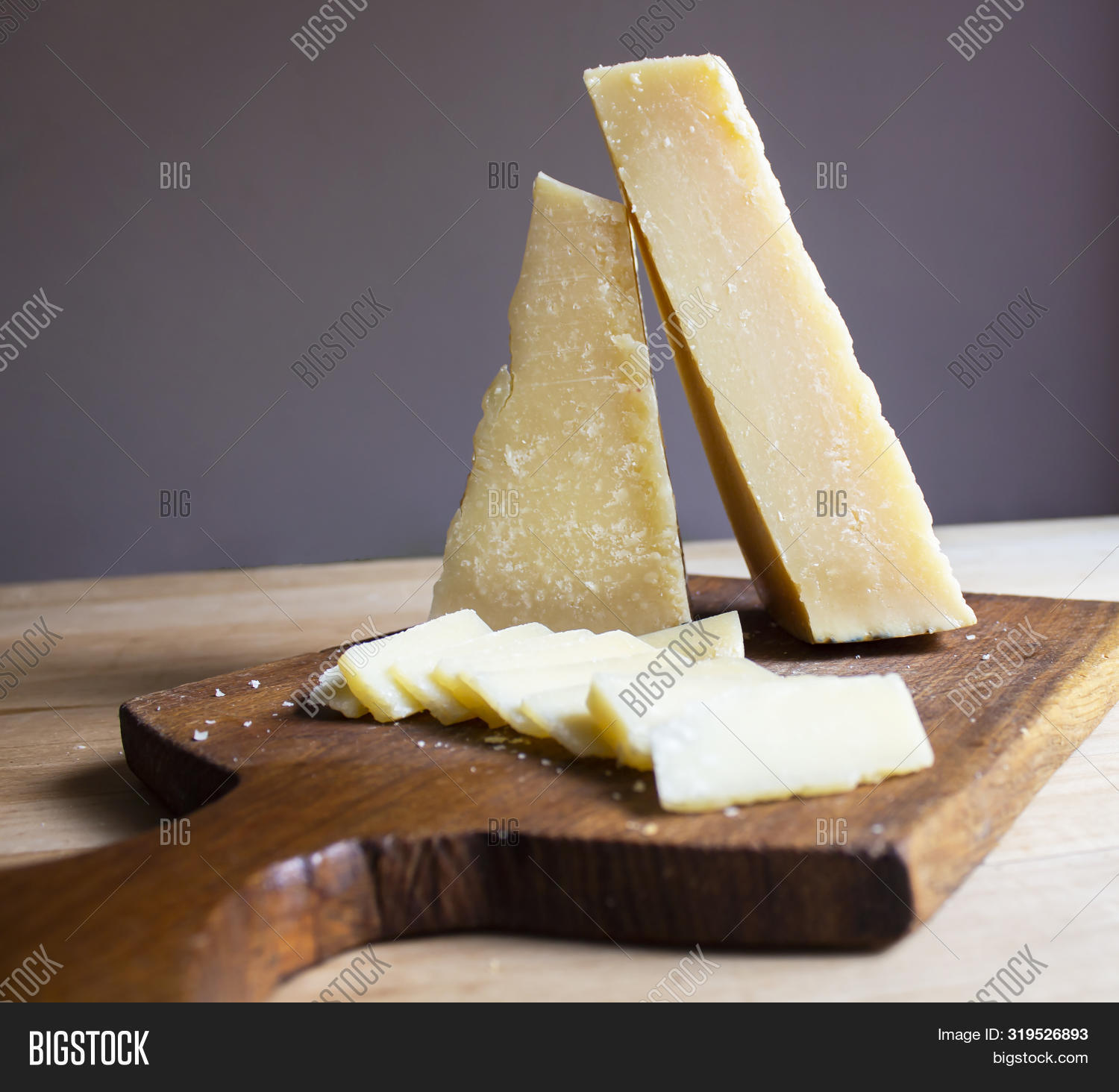 Wooden Table Parmesan Image & Photo (Free Trial) | Bigstock